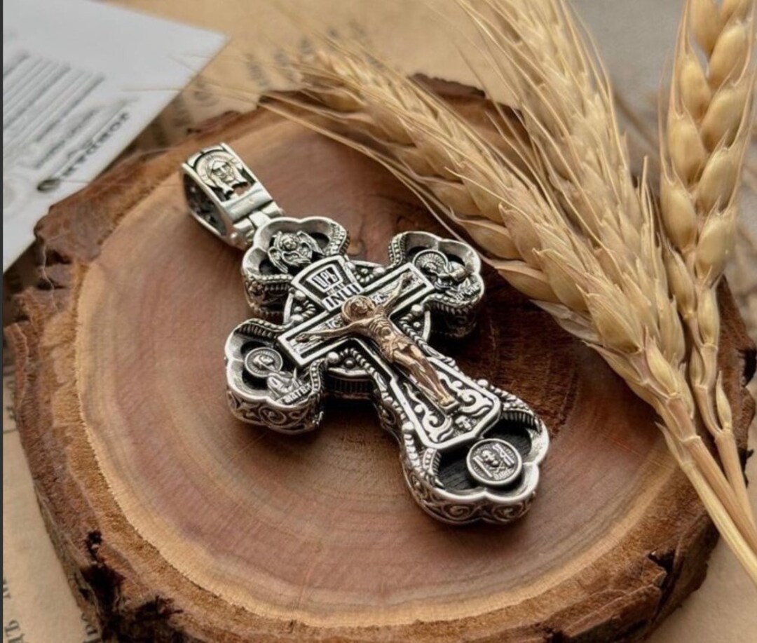 Byzantine Traditional Orthodox Cross Crucifixion of Christ Carved ...