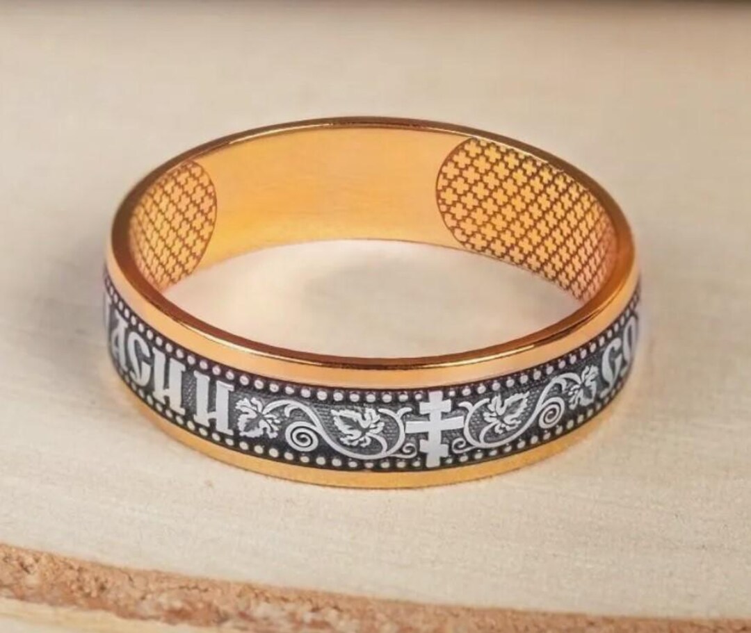 The Orthodox Christian Ring "lord Save and Preserve Me" Silver 925 ...