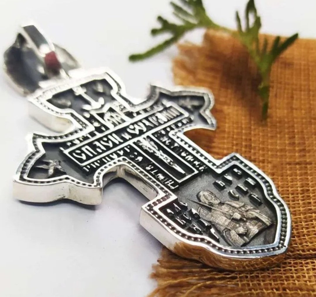 Saint George Traditional Greece Serbian Orthodox Crucifix Handmade ...