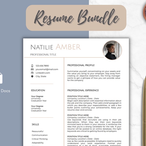Google Docs Resume Slides - Etsy
