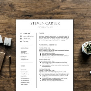 ATS Friendly Resume for Google Docs, CV Template Google Docs, Resume Template Google Docs ...