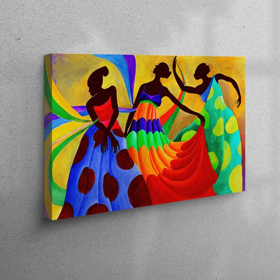 Paintings Of African Women Dancing