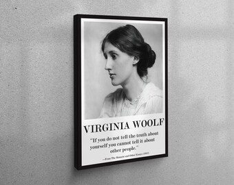 Virginia Woolf Poster - Etsy
