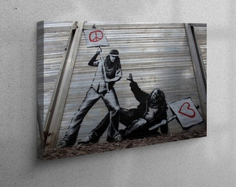 Banksy Peace Poster - Etsy