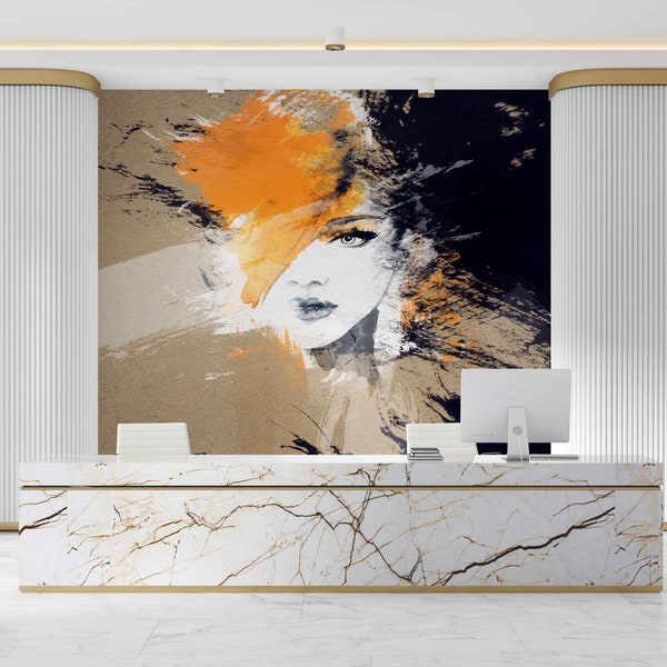 Face Wall Mural - Etsy