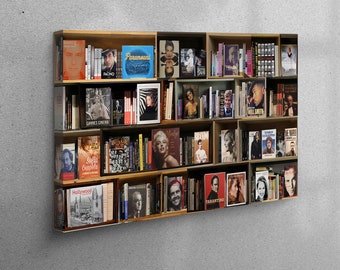 Bookshelf Wall Poster - Etsy