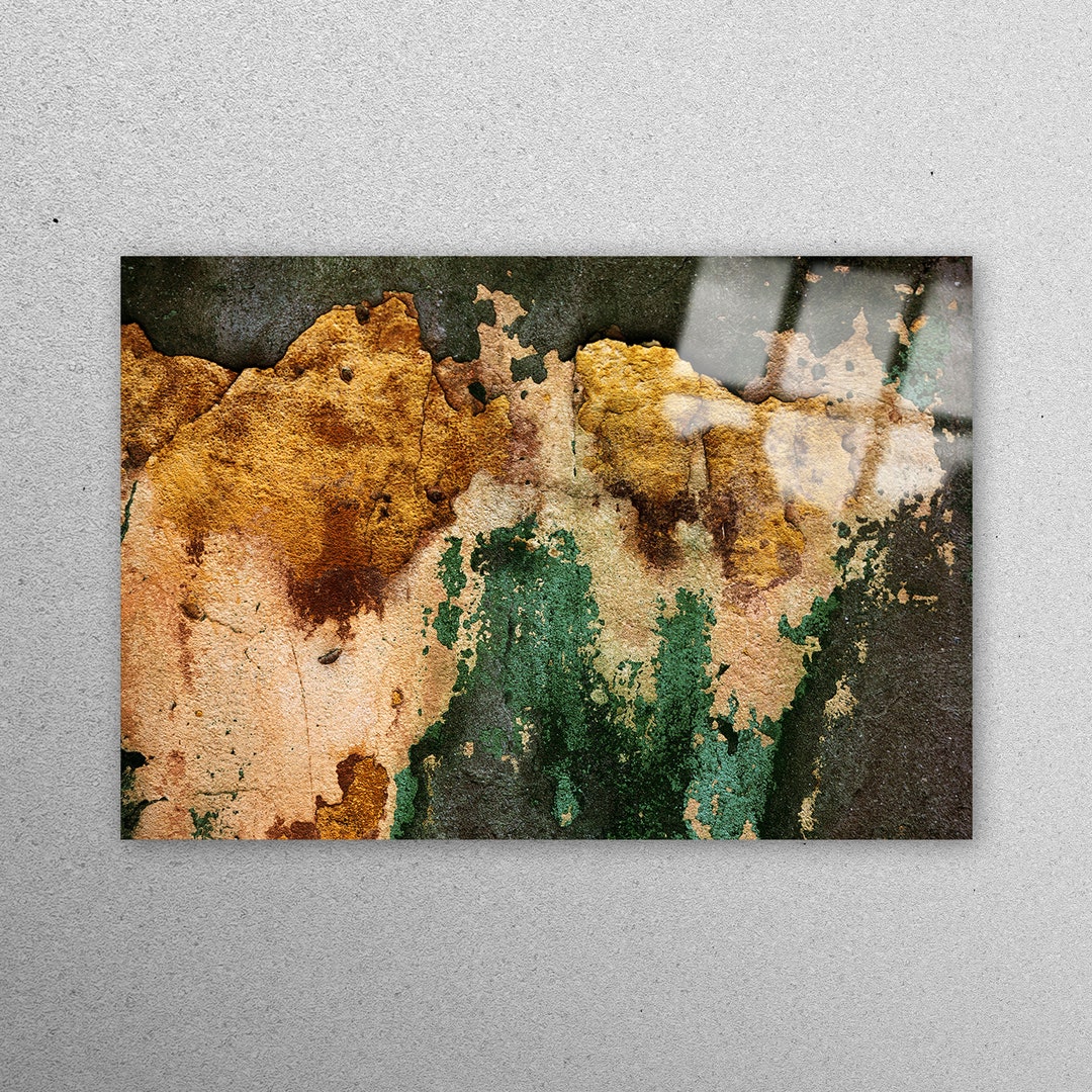 Glass Wall Decor, Tempered Glass, Wall Art, Green Glass Wall Art ...