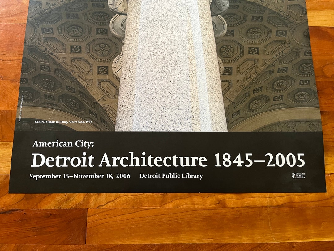 Detroit Public Library Architecture 2006 Poster - Etsy