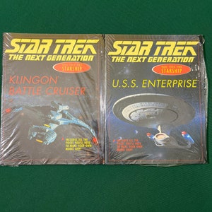 Star Trek Paper Models USS Enterprise & Klingon Cruiser - Etsy