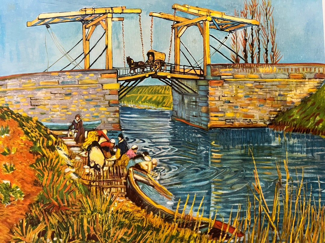 1957 Lithograph Print the Bridge Vincent Van Gogh - Etsy