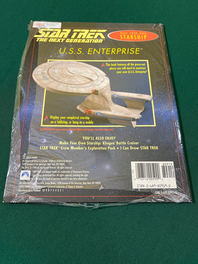 Star Trek Paper Models USS Enterprise & Klingon Cruiser - Etsy