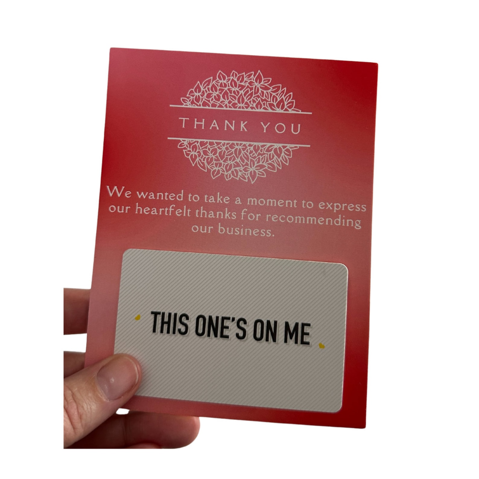 Referral Thank Yous L Gift Card Holder L Referral Thank You Note L ...