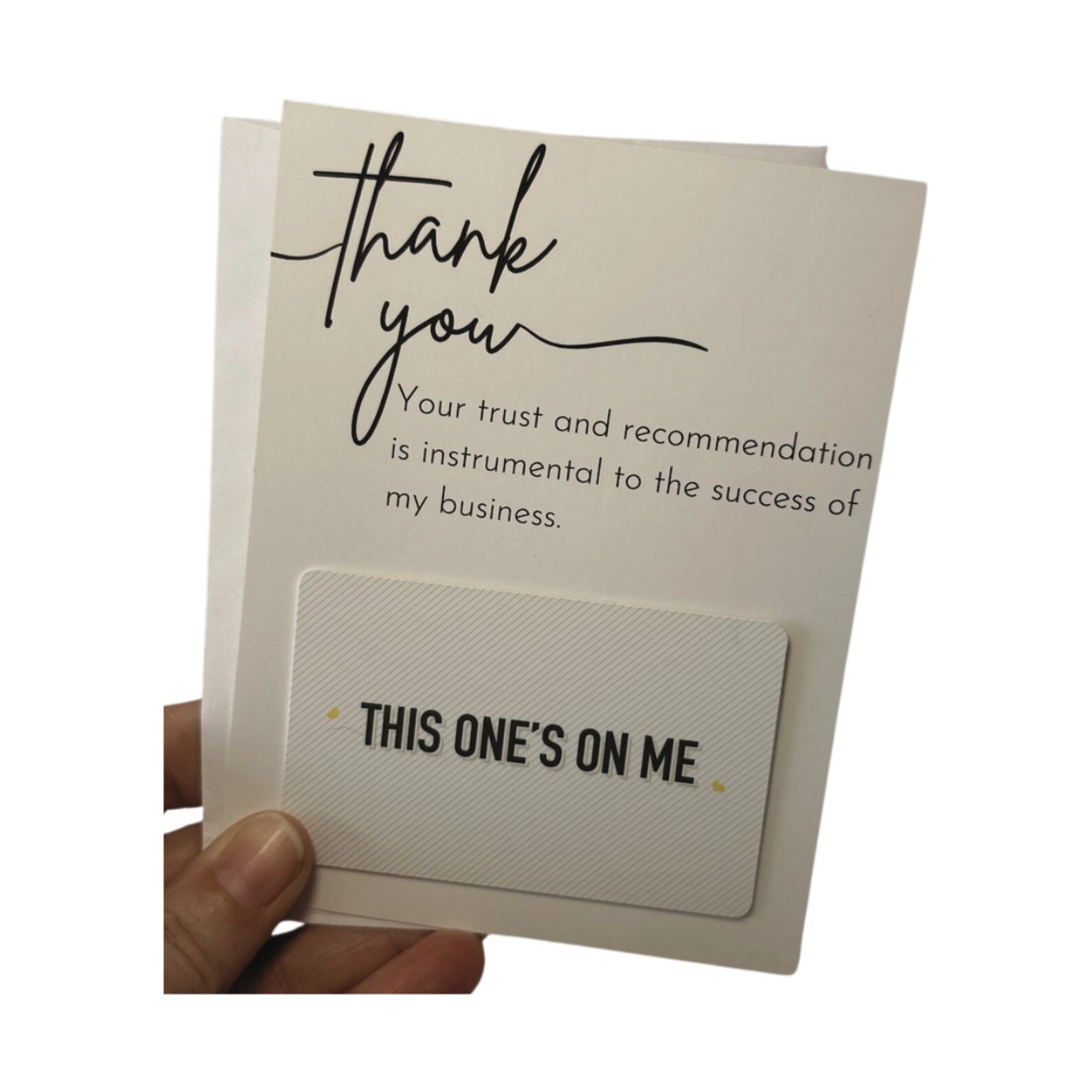 Referral Thank Yous L Gift Card Holder L Referral Thank You Note L ...
