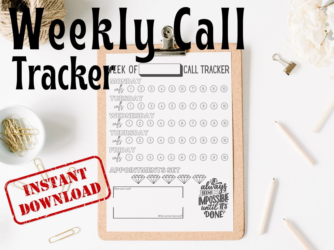 Lead Generation Tracker, Prospecting Calls, Power Hour Log, Power Day ...