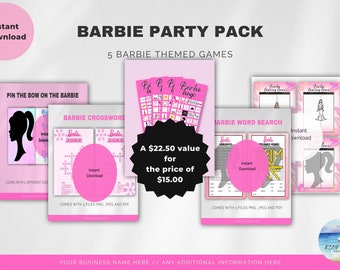 Barbie Word Search - Etsy