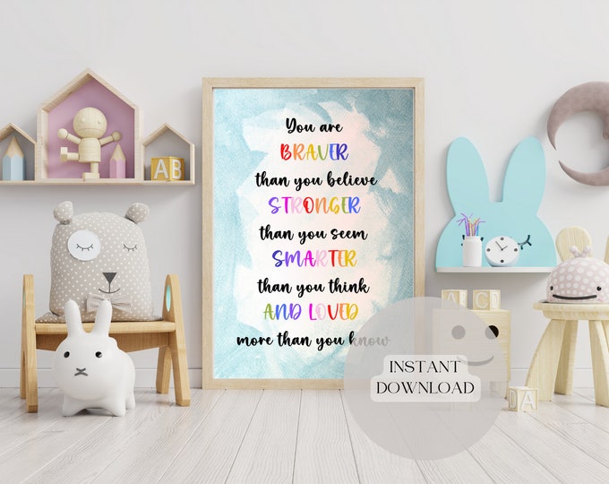 Winnie the Pooh Quotes Instant Download, Printable Wall Art, Playroom ...