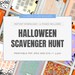 Halloween Scavenger Hunt Cards-instant Digital Download - Etsy