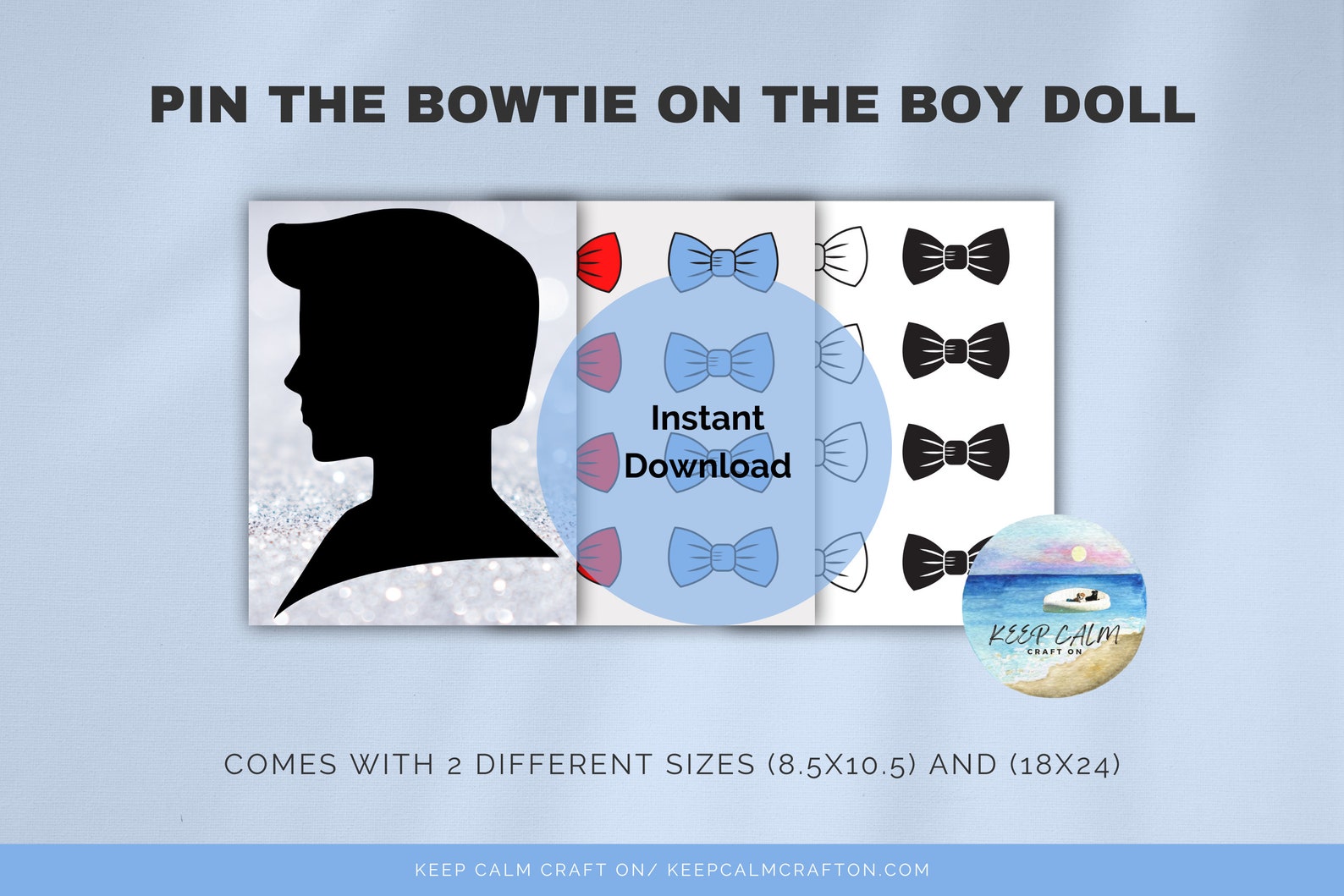 Pin the Bowtie on the Boy Doll (pin the Bow on the Doll) - Etsy