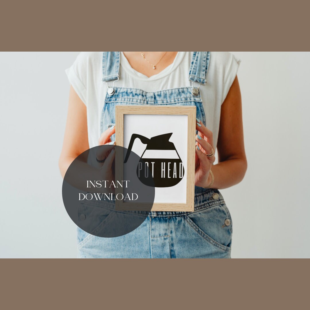 Pot Head/coffee Wall Art Digital Download - Etsy