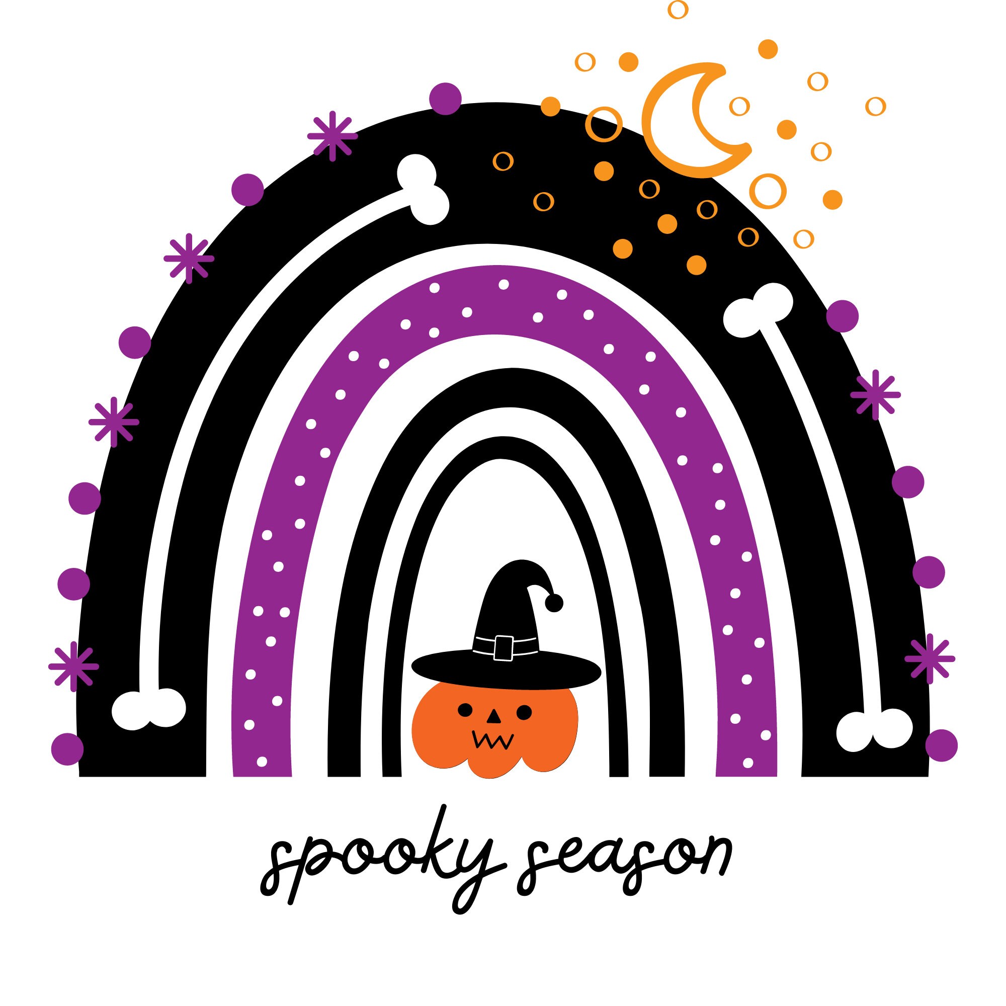 Spooky Season | Halloween | Rainbow | PNG - Etsy