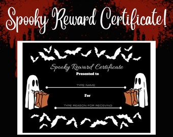 Ghost Certificate - Etsy