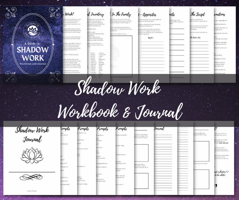 Shadow Work Bundle | Workbook and Journal | 101 Journal Prompts ...