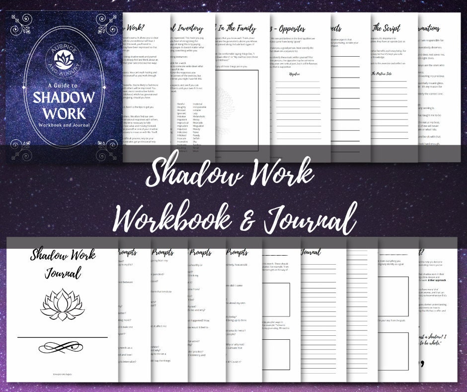Shadow Work Bundle | Workbook and Journal | 101 Journal Prompts ...