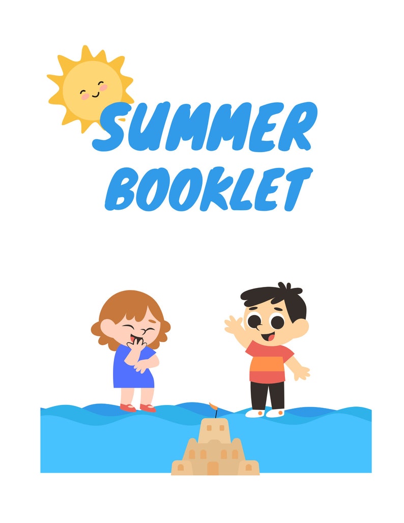 10 Summer Activity Book, Summer Printable Activity, Printable Activity ...