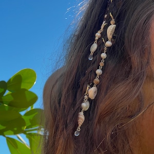 Seashell Hair Charms | Shell Hair Jewelry | Mermaid Aesthetic Hair ...