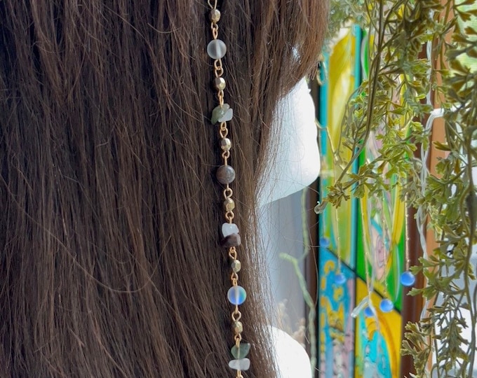 Ethereal Hippie Hair Bead Custom Handmade Hair Clip - Etsy