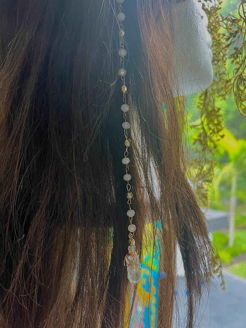 Angel Hippie Hair Bead Dangling Hair Accessory Crystal - Etsy UK