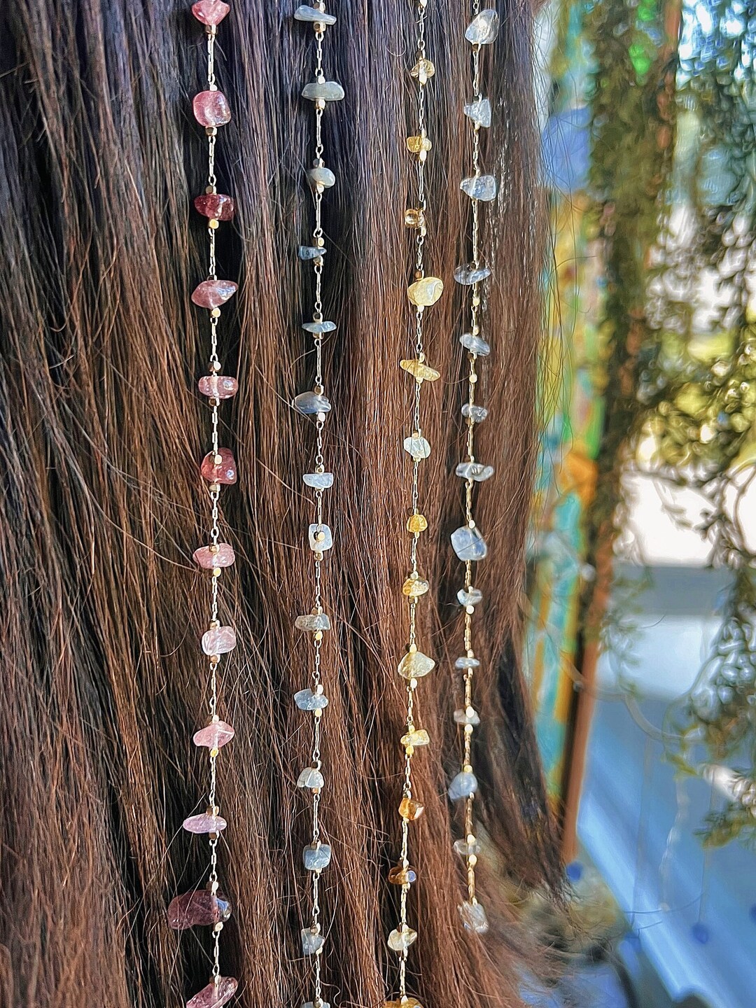 Non-tarnishing 14K Gold Aura Hippie Hair Bead Dainty Unique - Etsy