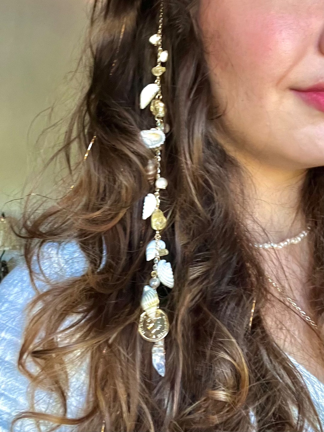 Sally’s Seashells Hippie Hair Bead | Dangling Hair Accessory | Gift for ...