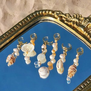 Seashell Hair Charms | Shell Hair Jewelry | Mermaid Boho Jewelry ...