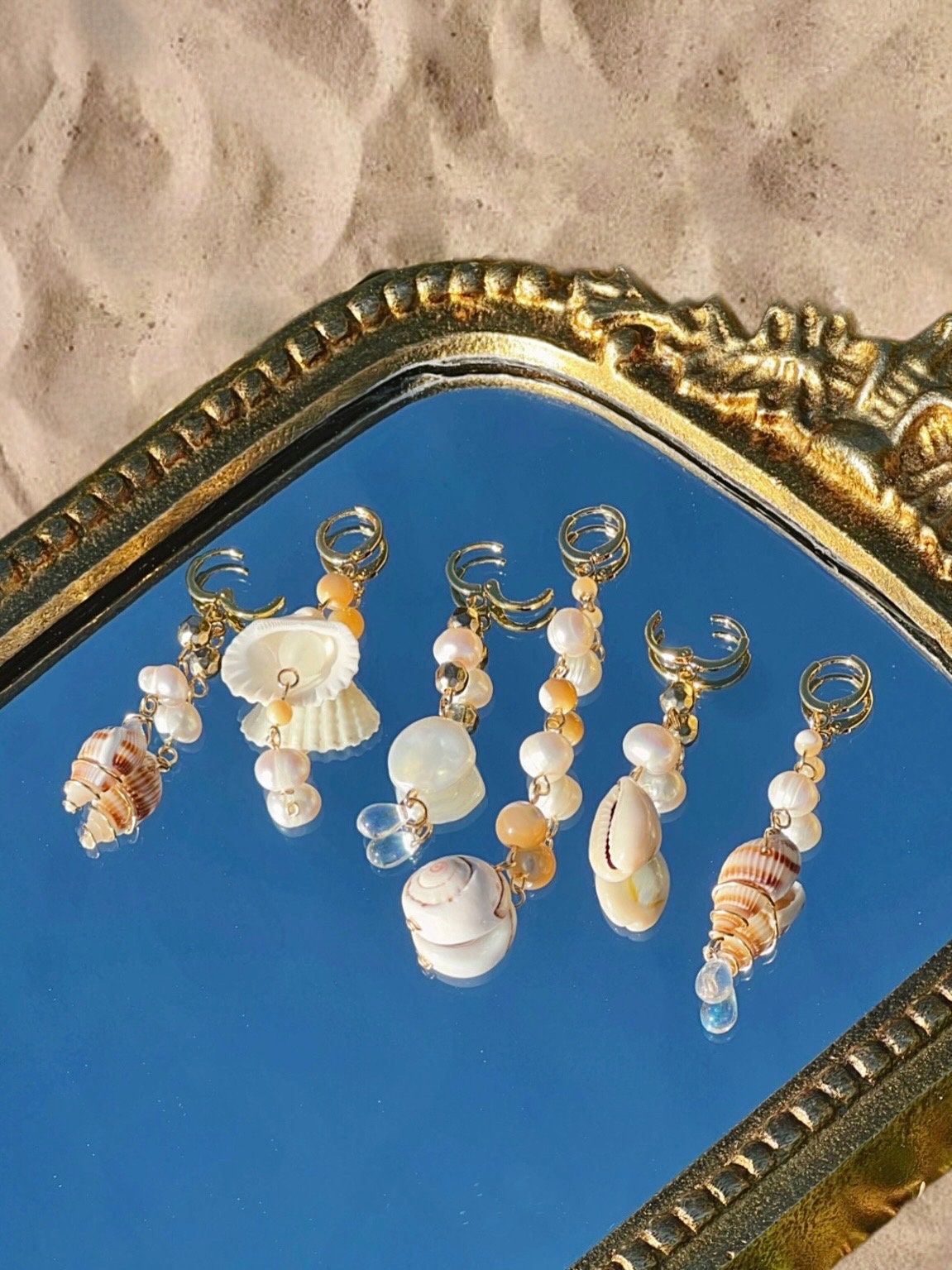 Seashell Hair Charms | Shell Hair Jewelry | Mermaid Boho Jewelry ...