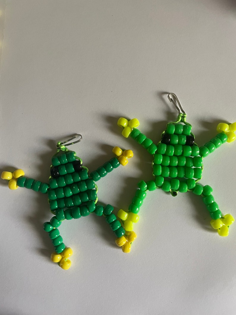 Beaded Froggie Keychain - Etsy