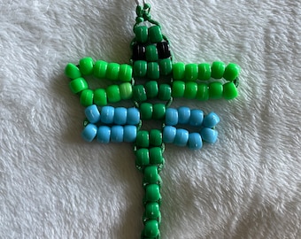 Beaded Dragonfly Keychain | Choose a Color - Etsy
