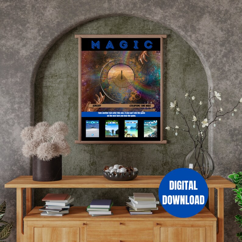 Magic the Gathering Collapsing Time Walk Printable Wall Art. Science ...