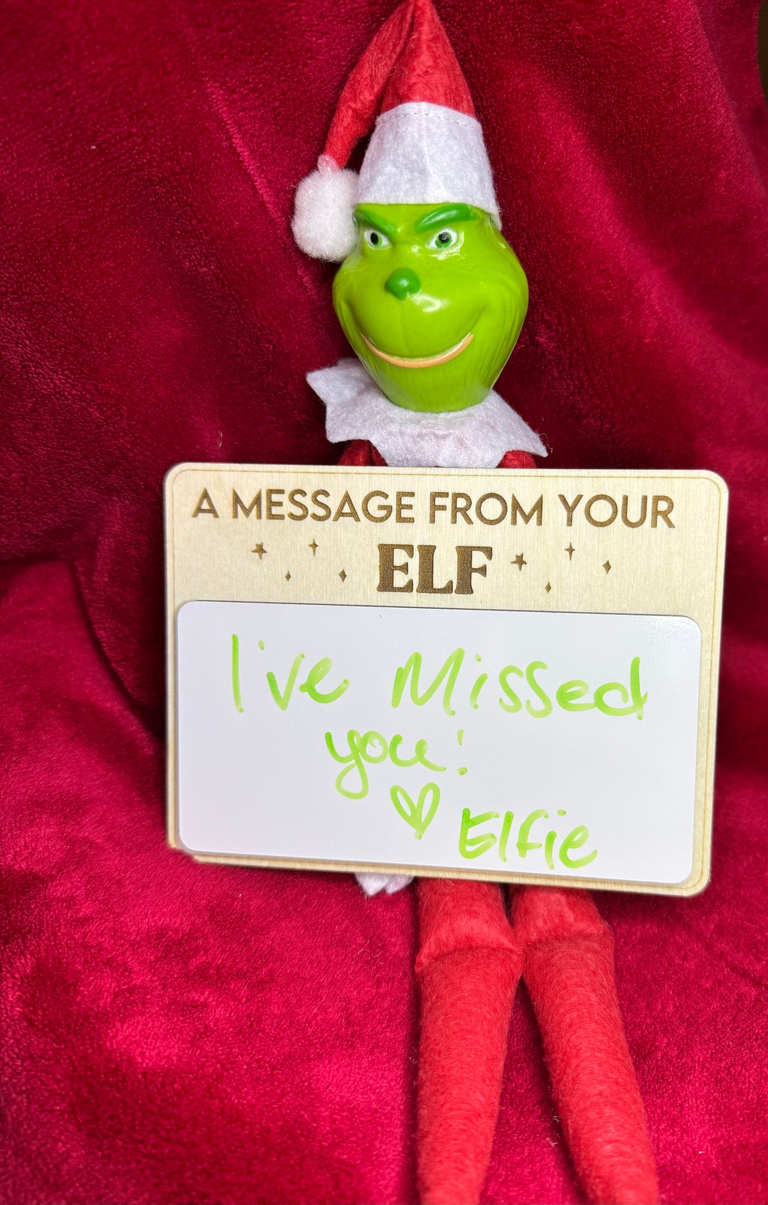 Elfie Message Board | Message From Your Elf | Christmas Elf - Etsy
