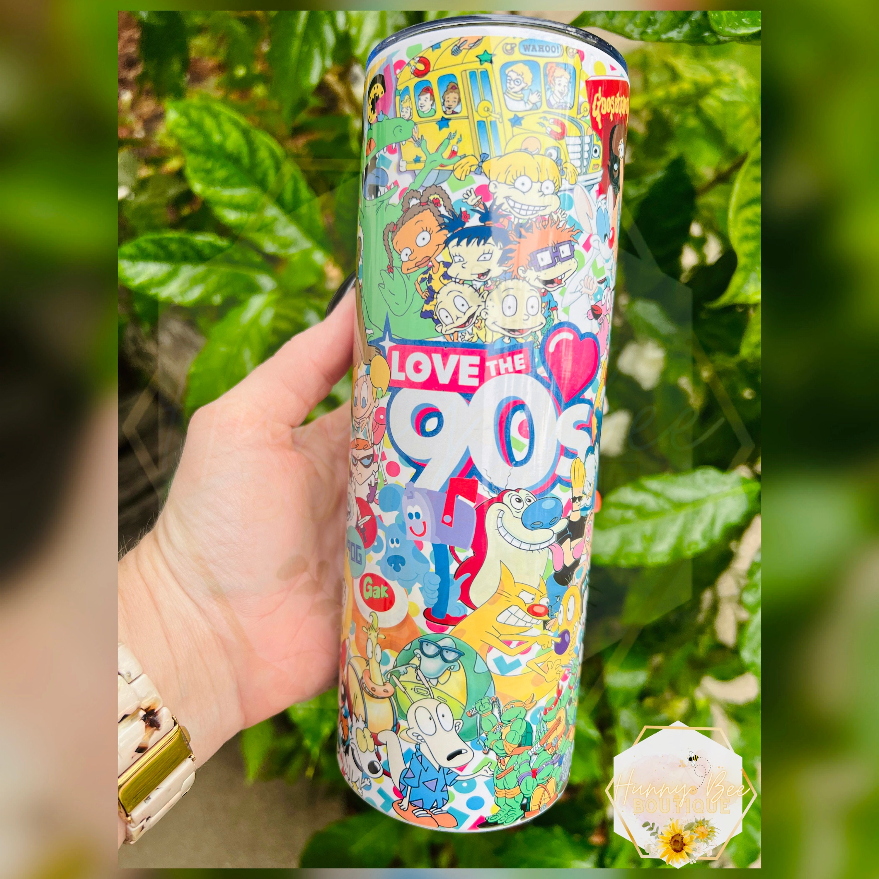 Cartoon Throwback Tumbler | 90s Inspired Throwback Cartoons 20oz ...