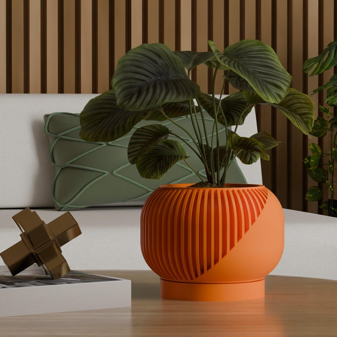 Nevron Space Age Retro Minimalist Planter Vintage Inspired Plants Mid ...