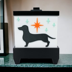 Midcentury Modern Atomic Dachshund Dog Lamp Night Light LED MCM Midmod ...