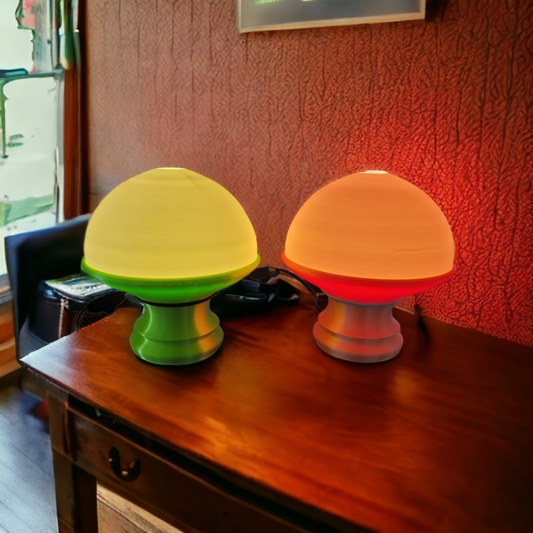 Space Age Cosmo Dome Lamp: Midcentury Modern LED Desk Light - Etsy