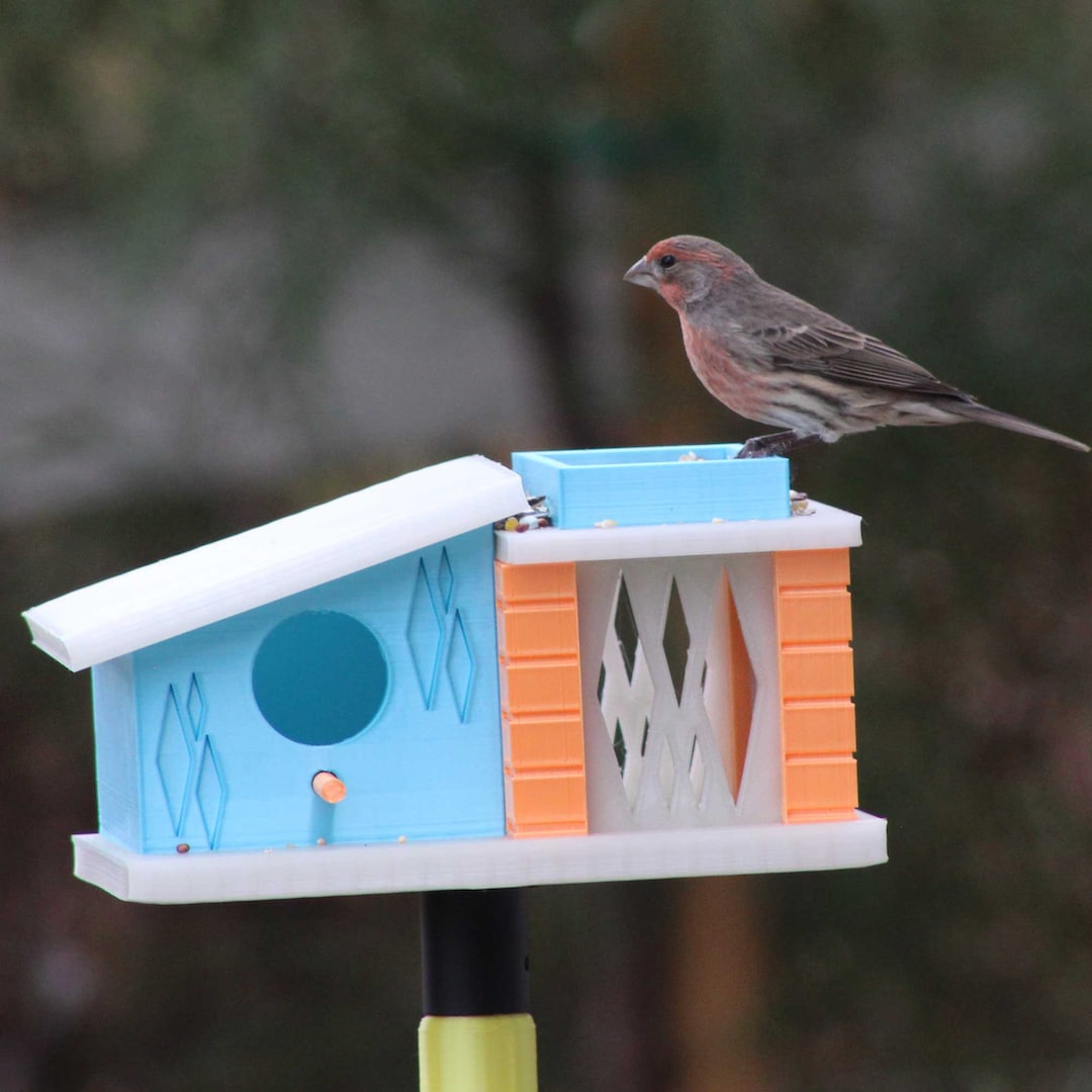 Retro Mid Century Modern Bird House the Addison | 3d Printed| 1960s ...