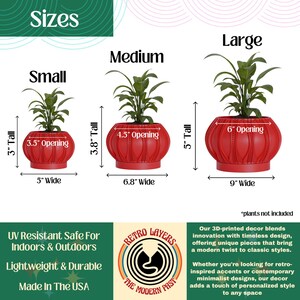 The Mylo Vintage Style Minimalist Planter Vintage Inspired Plants Mid ...