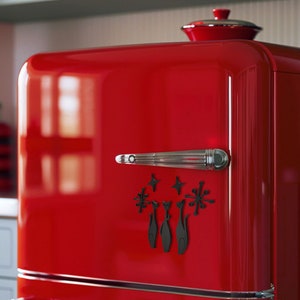 Atomic Space Cats Fridge Magnets Retro Midcentury Decor, 7 Piece Set ...