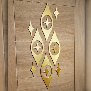 Mid Century Modern Vintage Style Stars & Diamonds Art Deco Outdoor ...