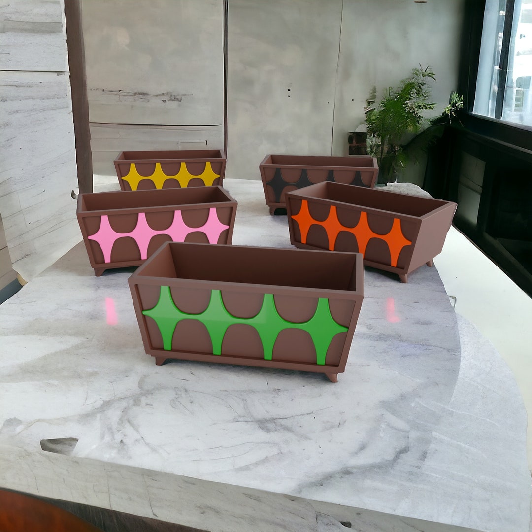 Mid Century Modern Credenza Planter Succulent Cactus Plants MCM Midmod ...