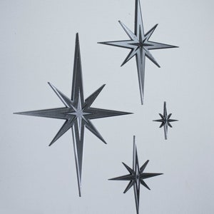 Mid Century Modern Vintage Style Starbursts 3D Printed - Etsy