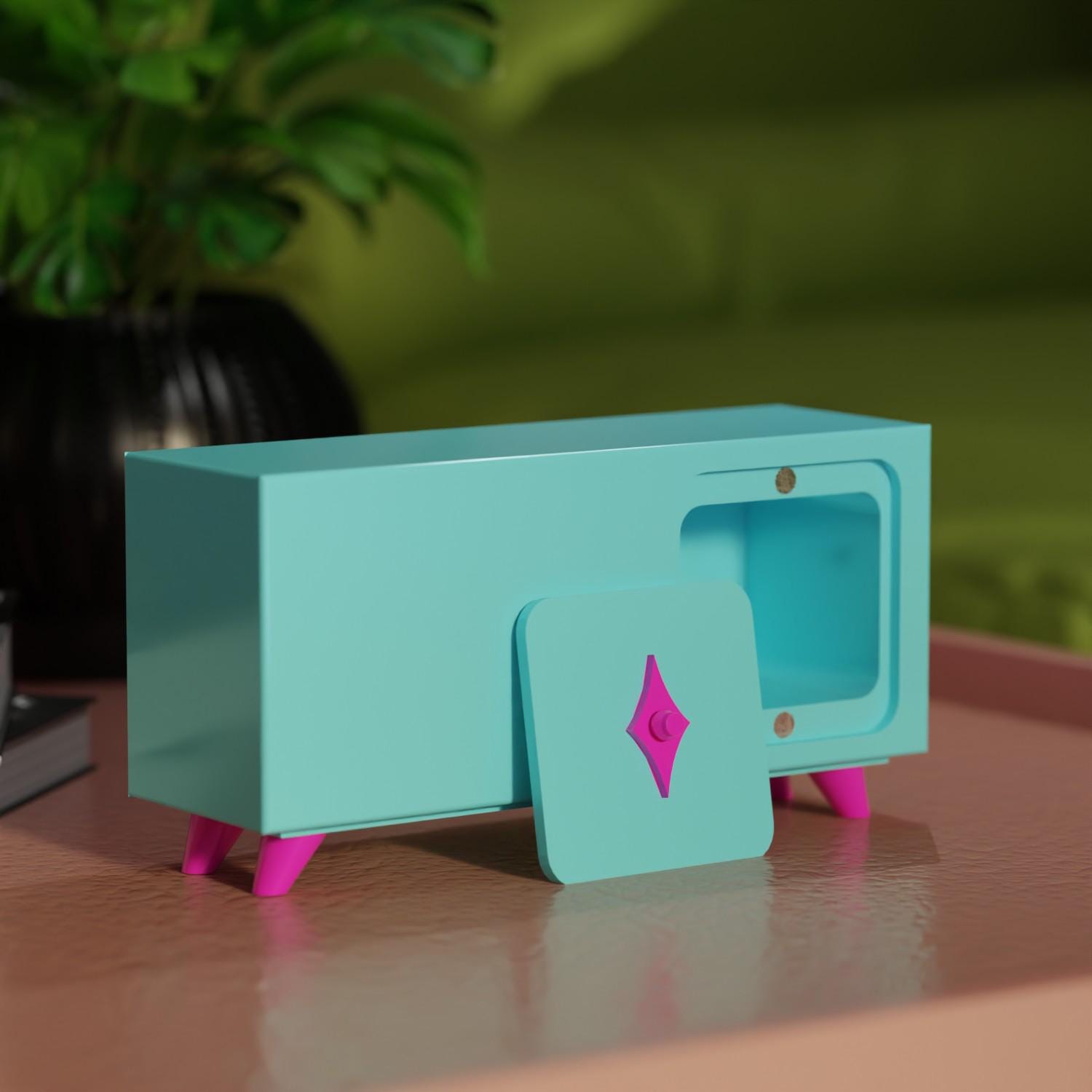 Quadric Diamonds Chrono Desk Clock Retro Mid-century Modern Atomic ...